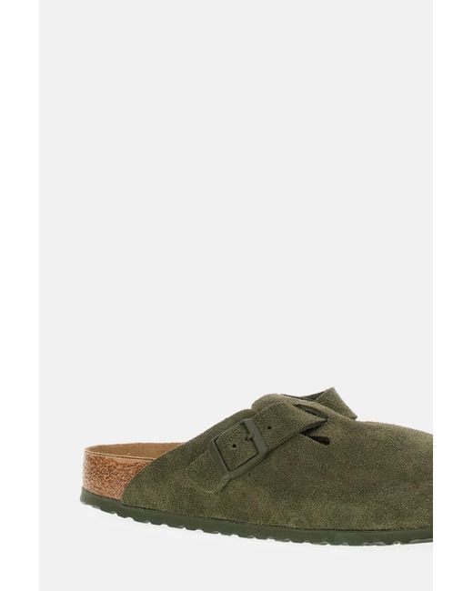 Birkenstock Boston in Green for Men | Lyst