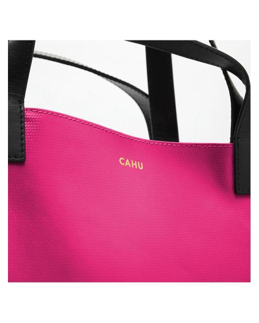 CAHU Medium Permanente Collection Le Pratique Tote Bag in Pink | Lyst
