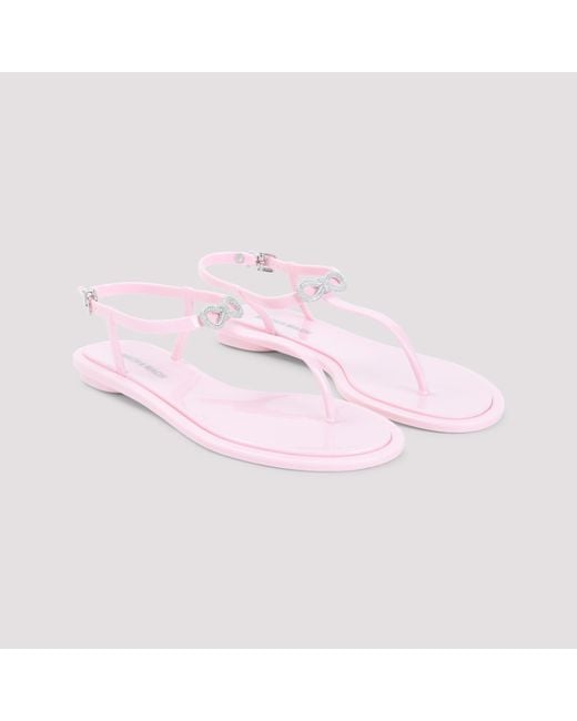 Mach & Mach Double Bow Sandals Pvc in Pink | Lyst UK