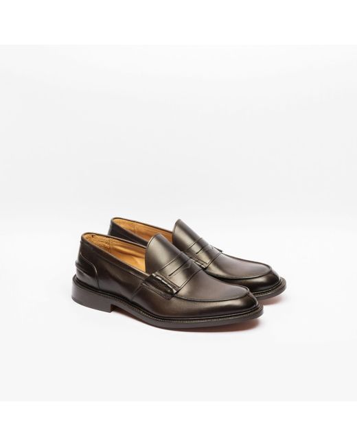 Tricker's Espresso Burnished Calf Loafer in Brown for Men | Lyst