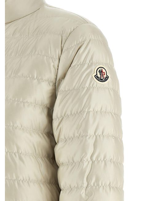 Moncler Azalee Down Jacket in Natural | Lyst UK