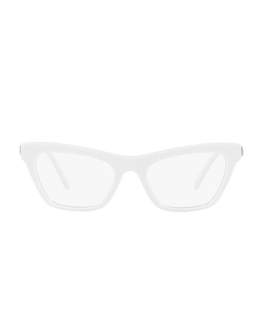 Dolce And Gabbana Cat Eye Glasses In Black Lyst Uk