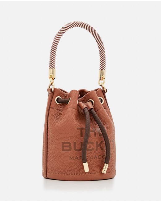Marc Jacobs The Mini Leather Bucket Bag in White | Lyst