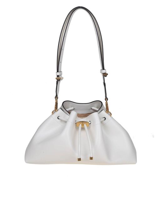 Jimmy Choo Bucket Bag in White | Lyst