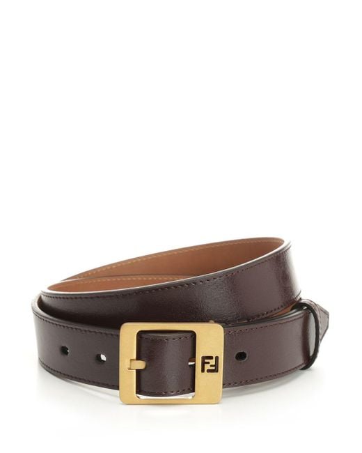 Fendi Letaher Belt in Brown for Men | Lyst