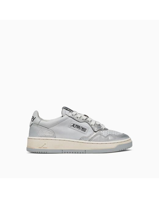 Autry Leather Liberty Open Sneakers Lolw Ce 12 in Silver (Metallic) | Lyst Autry Leather Liberty Open Sneakers Lolw Ce 12 in Silver (Metallic) | Lyst