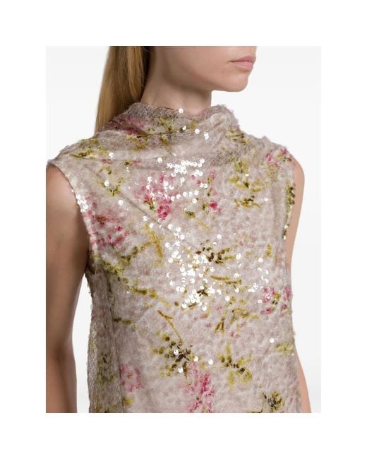 Alberta Ferretti Shirt in Natural | Lyst UK