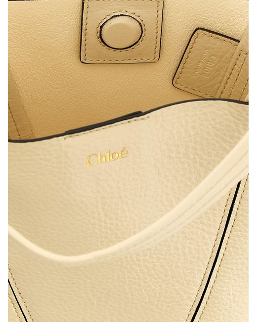 Chloé Spin' Handbag in Natural | Lyst UK