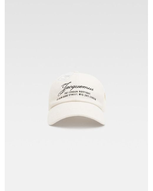 Jacquemus The London Baseball Cap in White | Lyst