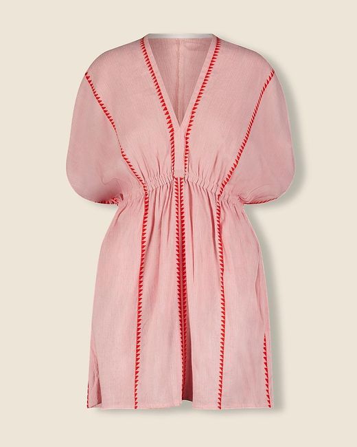 J.Crew Lemlem Alem Plunge Dress in Pink | Lyst
