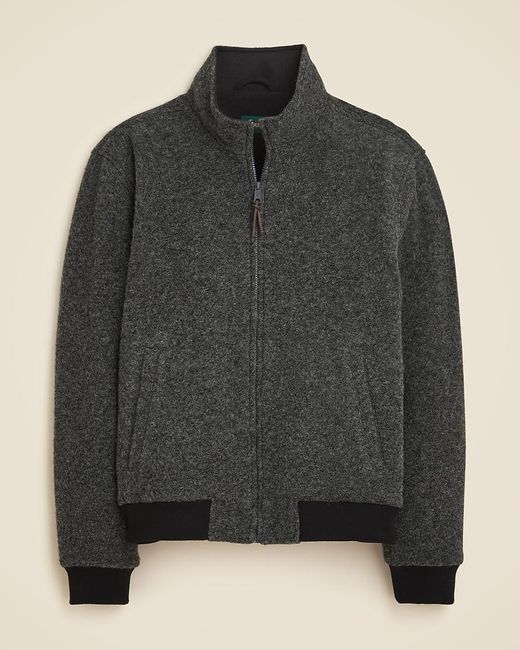 J.Crew Wool-Blend Fleece Jacket in Gray for Men | Lyst
