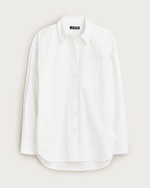 J.Crew Étienne Oversized Shirt in White | Lyst