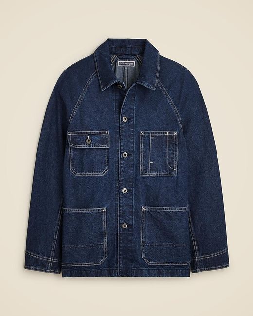 J.Crew Wallace & Barnes Chore Jacket in Blue for Men | Lyst