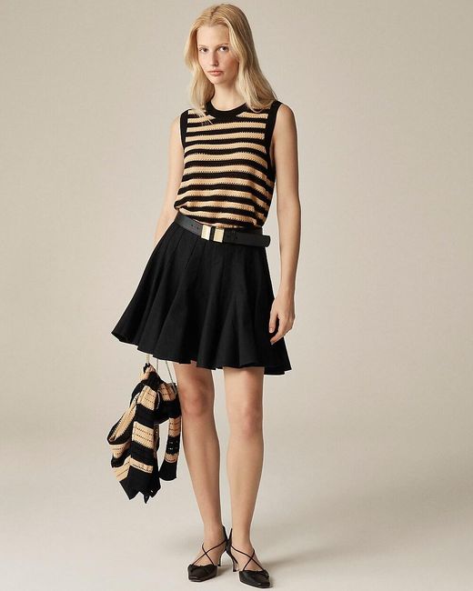 J.Crew Pointelle-Stitch Sweater Shell in Natural | Lyst