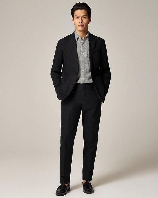 J.Crew Ludlow Slim-Fit Unstructured Suit Jacket in Black for Men | Lyst