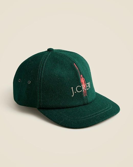 J.Crew Embroidered Oarsman Wool-Blend Baseball Cap in Black for Men | Lyst