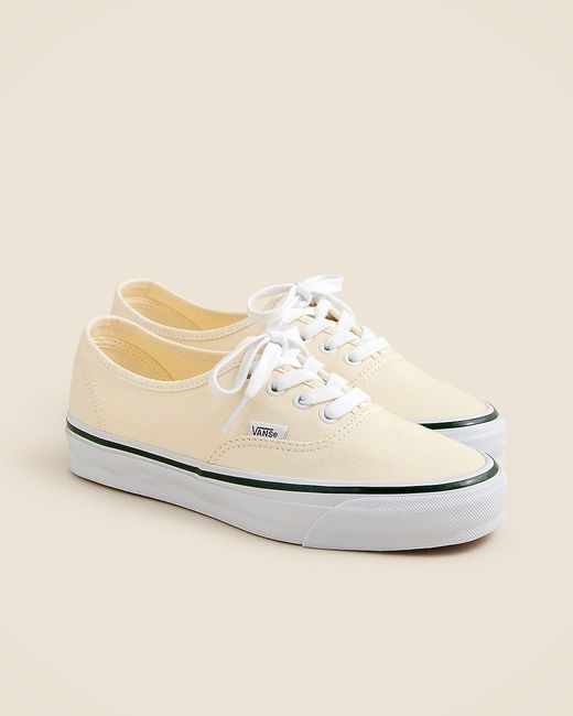 J.Crew Exclusive Vans Premium Authentic Sneakers in Natural | Lyst