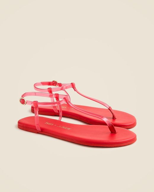 J.Crew Limited-Edition Tkees X Jelly Sandals in Pink | Lyst
