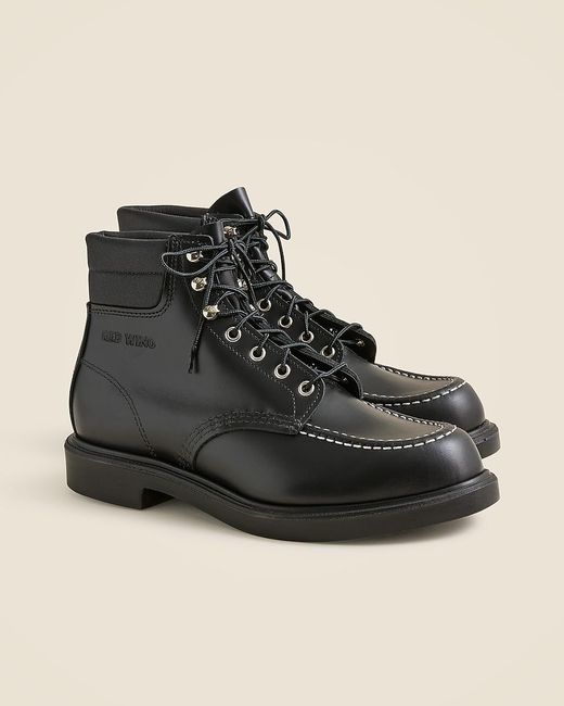 J.Crew Wing Heritage Supersole 6'' Leather Boots in Black for Men | Lyst