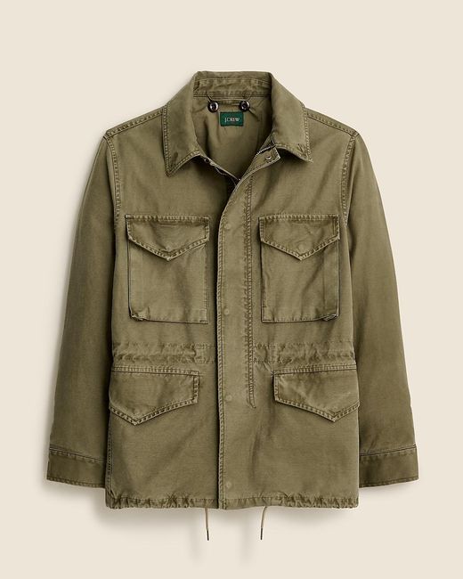 J.Crew Garment-Dyed Field Jacket in Green for Men | Lyst