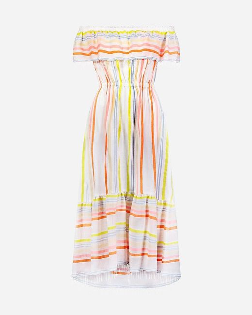 J.Crew Handwoven Tiered Maxi Beach Dress in White | Lyst