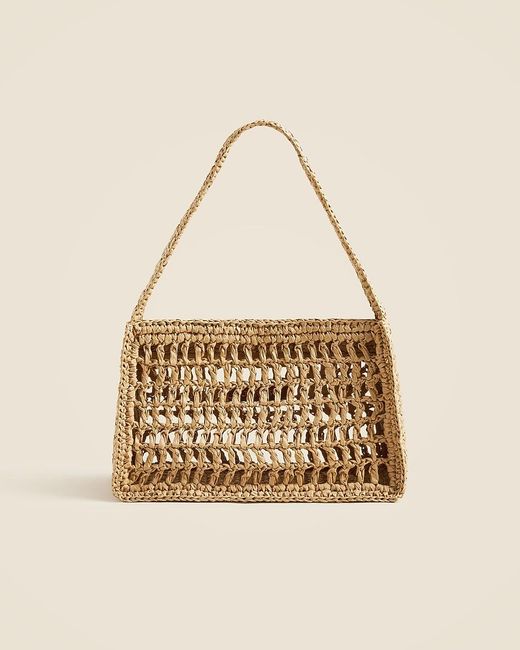 J.Crew Paros Open-Weave Bag in Natural | Lyst