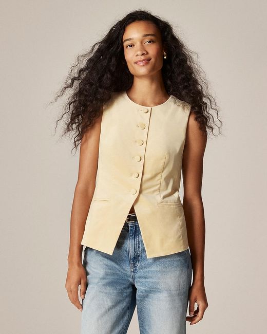 J.Crew Essential Cutaway Vest Top in Blue | Lyst