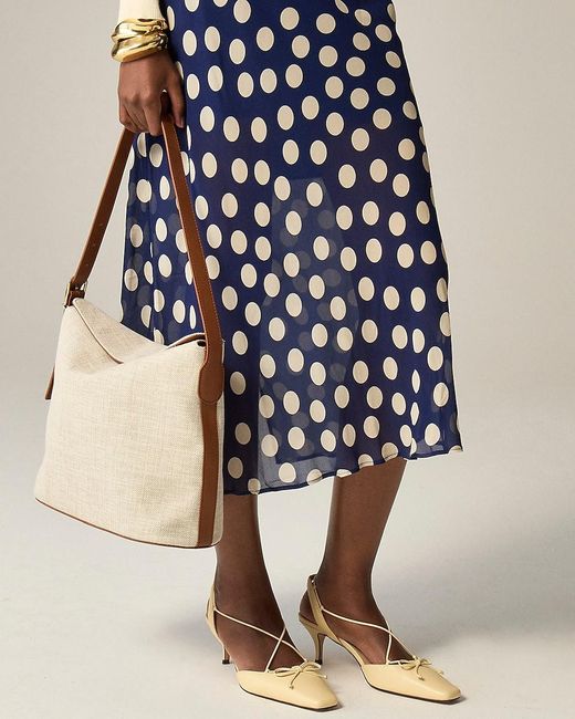 J.Crew Berkeley Shoulder Bucket Bag in Blue | Lyst