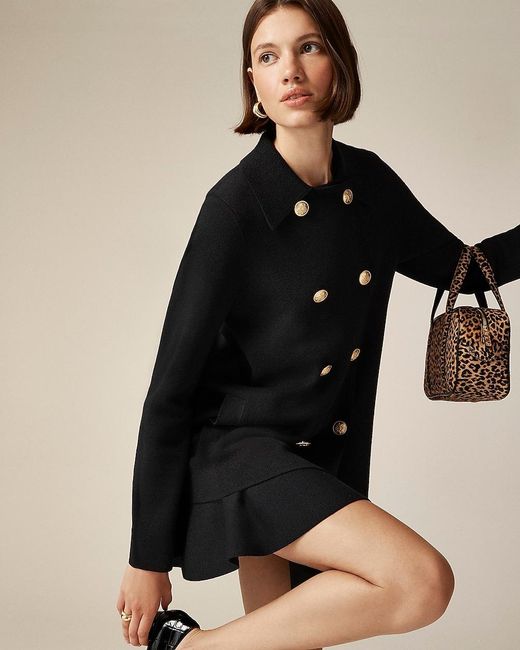 J.Crew Warwick Sweater Blazer in Black | Lyst