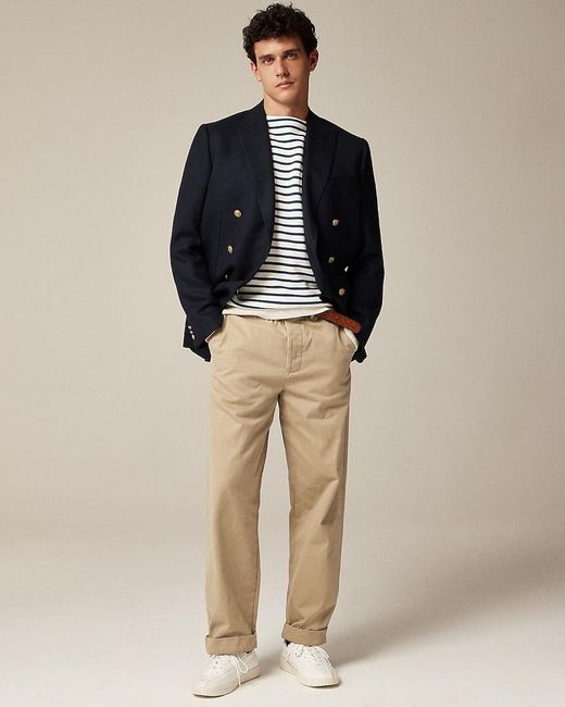 J.Crew Double-Breasted Captain's Blazer in Natural for Men | Lyst