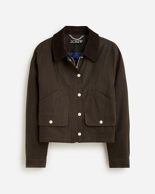 J.Crew Short Barn Jacket in Brown | Lyst