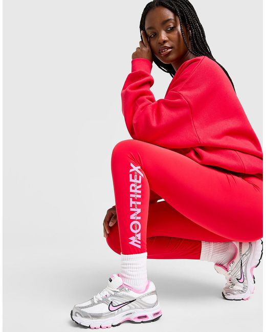 Logo Leggings di MONTIREX in Rosso | Lyst