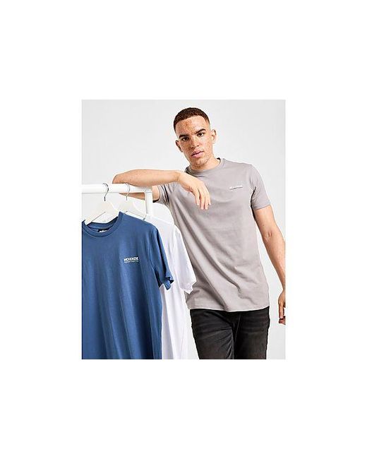 McKenzie Essential 3-pack T-shirts in Blue for Men | Lyst UK