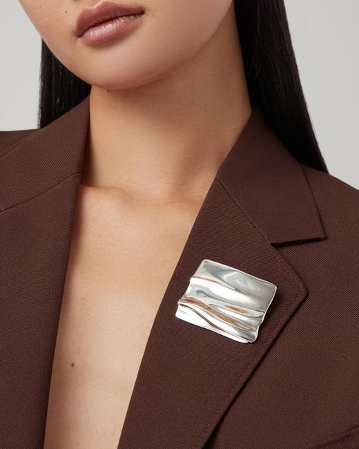 Jenny Bird Sundra Brooch in White | Lyst UK