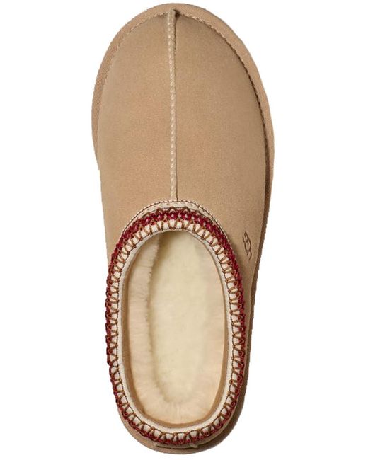 Ugg Tasman Slipper Sanddark Cherry In Natural Lyst
