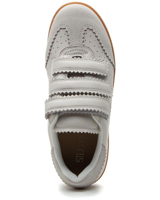Silent D "Silent D Seena Sneaker Leather in Gray | Lyst