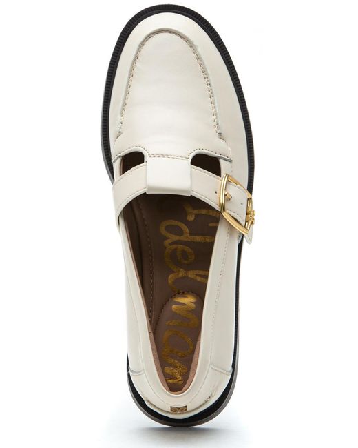 Sam Edelman "Sam Edelman Elaina Loafer Ivory Leather in White | Lyst