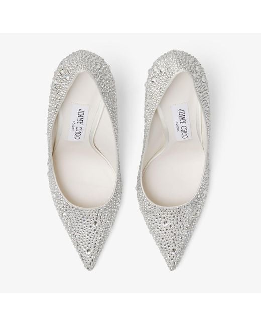 Jimmy Choo Love 100 in White | Lyst UK