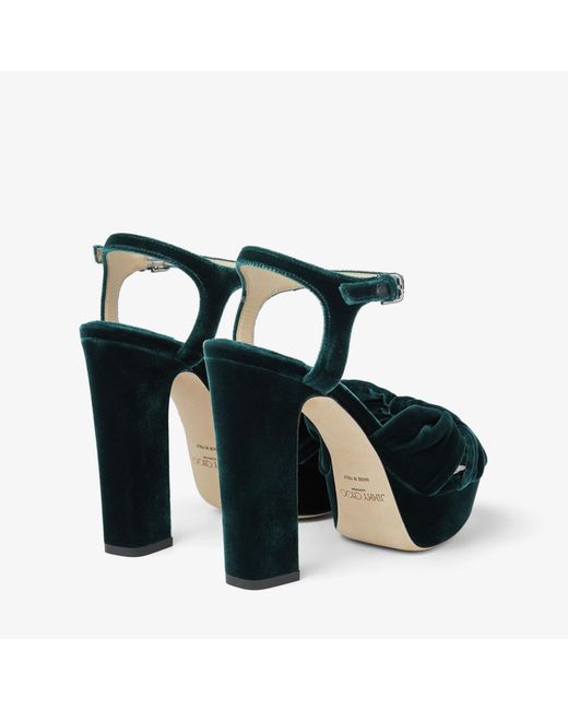 Jimmy Choo Heloise 120 in Green | Lyst