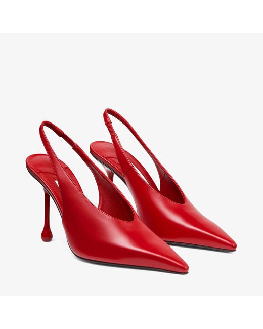 Jimmy Choo Isa 95 in Red | Lyst