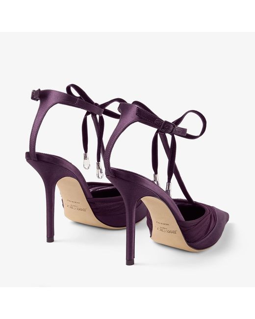 Jimmy Choo Afia Mesh 100 in Purple | Lyst UK