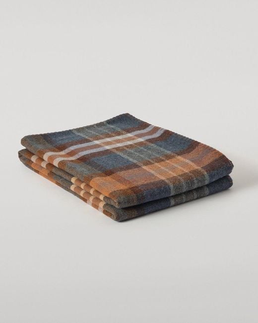 Johnstons of Elgin Double Face Wool Throw in Grey | Lyst UK