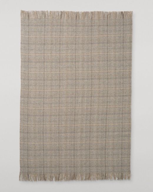 Johnstons of Elgin Luxury Texture Throw in Grey | Lyst UK