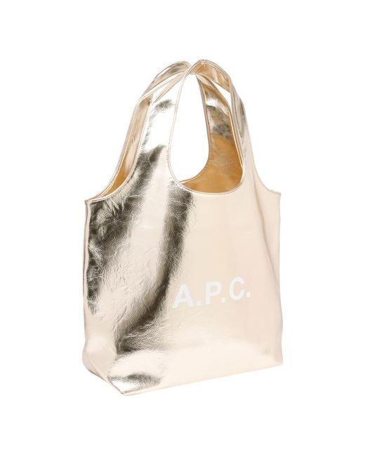 A.P.C. Ninon Tote Bag in Natural | Lyst UK