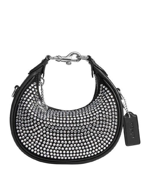COACH Jonie Crystal Embossed Crossbody Bag in Black | Lyst
