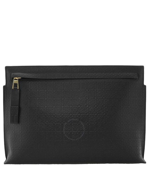 Loewe Calfskin Repeat T Pouch in Black for Men | Lyst