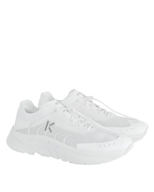 KENZO Reflective Details Low Top Sneakers, Brand Size 41 (Us in White ...