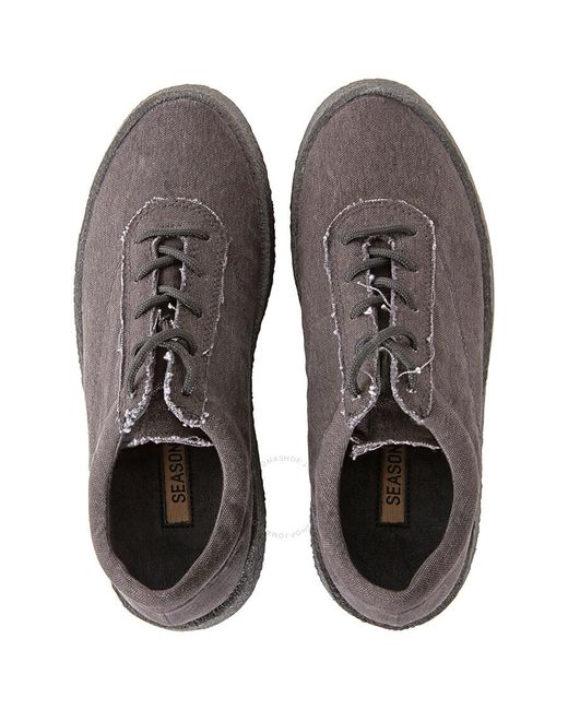 Yeezy Graphite Crepe Sneaker Washed Canvas in Brown | Lyst