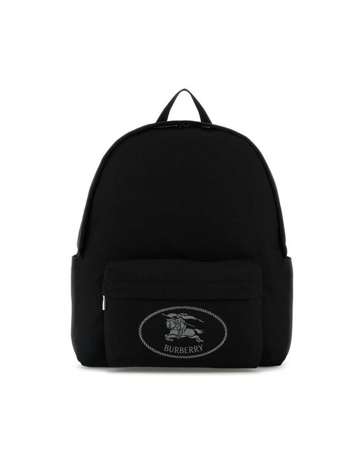 Burberry Canvas Backpack in Black for Men | Lyst UK