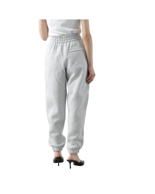 Alexander Wang Puff Paint Logo Sweatpants in Grey | Lyst UK